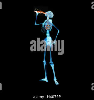 An alcoholic skeleton Stock Photo - Alamy