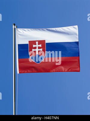 Flag, Slovakia, Slovenská Republika, the Slovakian republic, national ...
