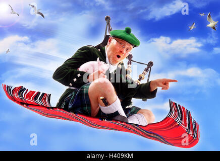 Bulkheads, kilt, piggy bank, gesture, concepts, man, tradition ...