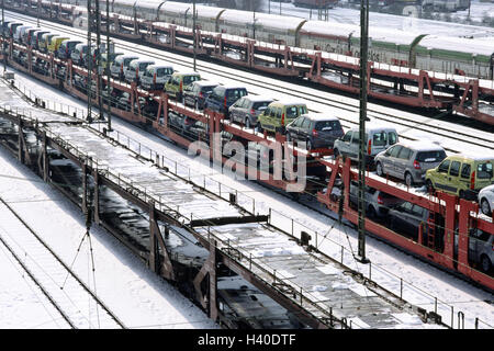 Goods train, new carriage transport, snow, carriages, good carriages ...