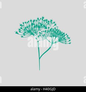 Dill icon. Gray background with green. Vector illustration Stock Vector ...