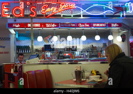 Ed's diner - view Stock Photo - Alamy