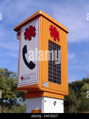 Roadside, emergency call pillar, breakdown, breakdown service ...