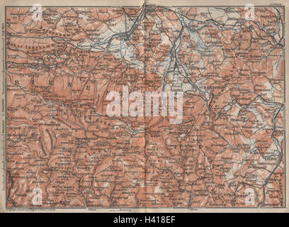 KARKONOSZE KRKONOŠE MOUNTAINS. Jelenia Gora Cieplice Lubawka Czech Rep ...