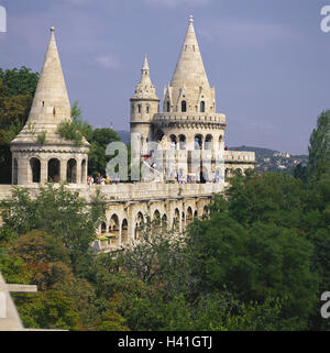 Facade of Fishing Bastion in Budapest at summer day Stock Photo - Alamy