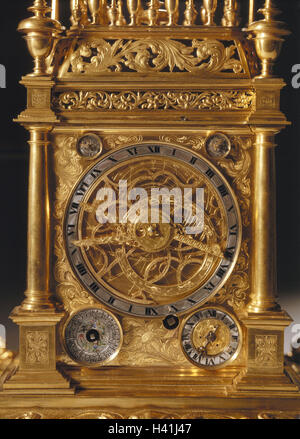 Antiques, table clocks, dial, astronomically, Heinrich Gebhard, in 1630 ...