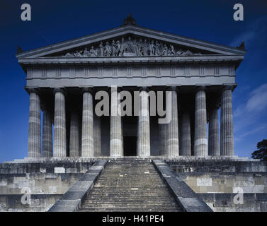 Germany, Lower Bavaria, Donaustauf, Valhalla, Bavaria, in 1830-42 ...