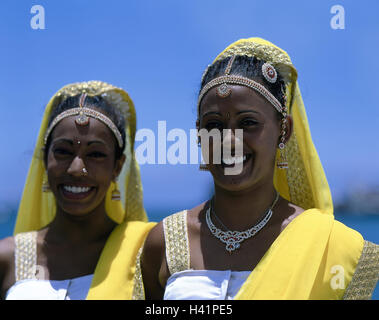 Mauritius, port Louis, Sega dancers, group picture no model release ...