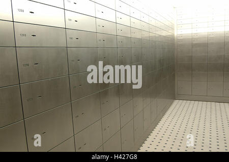 Bank, vault, lockers Bank buildings, indoors, money finances valuables ...