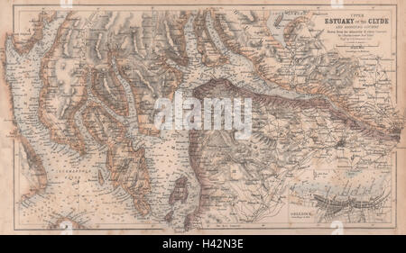 Chart of the Upper Clyde Estuary. Greenock plan. Admiralty/SWANSTON ...