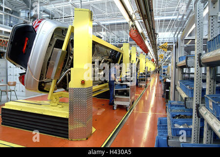 DaimlerChrysler opus, Mercedes production, assembly line, bodies in ...