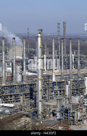 Refinery plant, Olefinanlage, detail, petroleum refinery, refinery ...