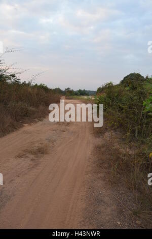 small soil pathway in countryside in dry season Stock Photo - Alamy