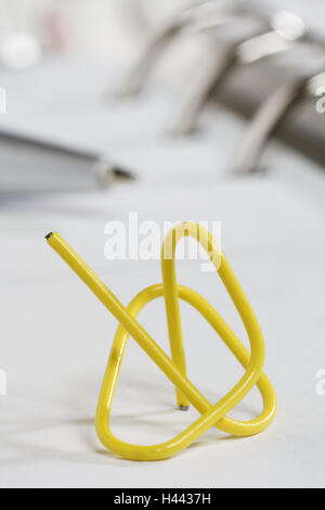 Bent paper clip Stock Photo - Alamy