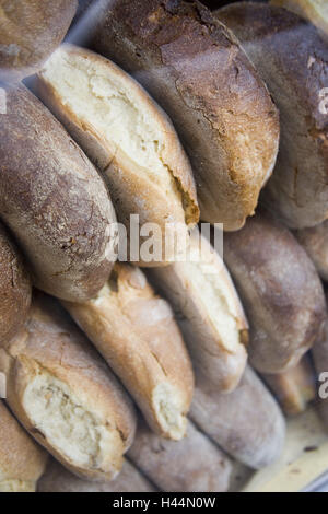 Stacked bread loafs close up Stock Photo - Alamy