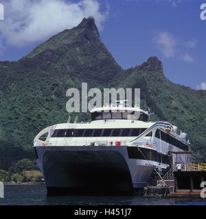 Moorea Ferry French Polynesia Stock Photo - Alamy