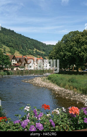 River Kinzig, Wolfach, Black Forest, Germany Stock Photo - Alamy