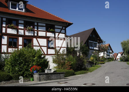 Half Timbered house, peninsula of Hori, Lake Constance, Baden ...