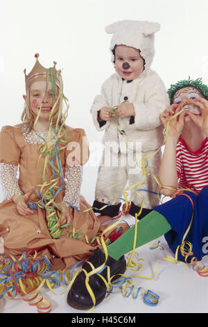 Children in carnival costume. Three boys. Notting Hill Carnival ...