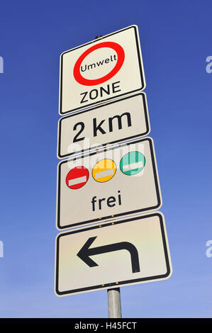 Signs, traffic sign, traffic signs, environmental zone, Bundesallee ...
