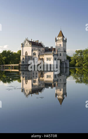Austria, Salzburg, Anif Palace, moated castle, reflection Stock Photo ...