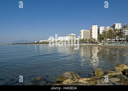 Mediterranean sea. Marbella. Malaga province, Costa del Sol, Andalusia ...