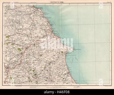 NORTH YORKSHIRE COAST & MOORS. Whitby Saltburn Redcar. WARD LOCK 1930 ...