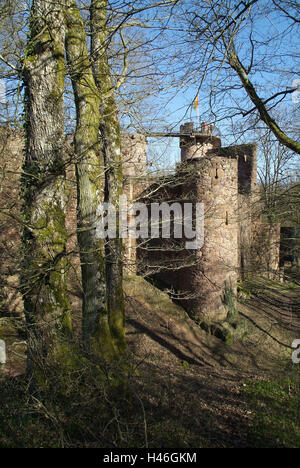 Mettlach - Castle ruin Montclair, Germany Stock Photo - Alamy