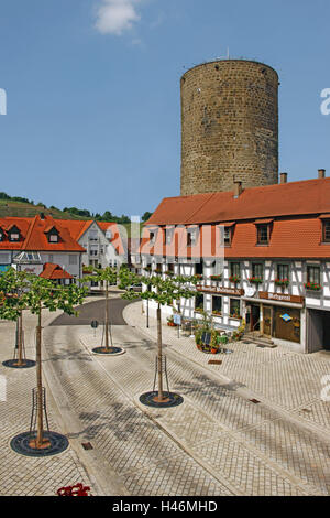 Germany, Baden-Wurttemberg, home Besig, city hall, market well ...