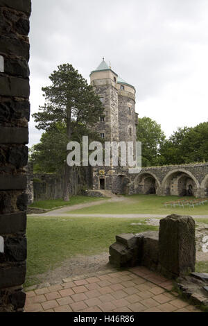Johannis-(Cosel) Tower at Stolpen Castle, Saxony, Germany Stock Photo ...