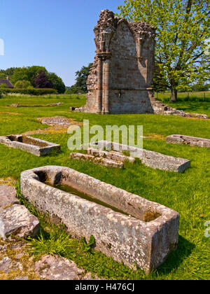 Graves at Croxden Abbey Staffordshire England UK Cistercian Monastery ...