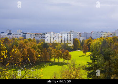 Germany, Bavaria, Munich, Neuperlach, high rises, house, town, part ...