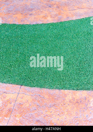 Strip of artificial green turf grass Stock Photo - Alamy
