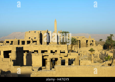 Luxor, Egypt, Africa Overview of the Temple of Amon , 1918 - Near East, Egypt, Palestine, Cyprus ...