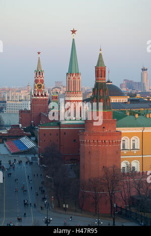 Overview of Moscow at night, Russian Federation Stock Photo - Alamy