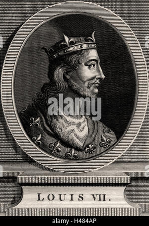 Louis VII (1120-1180) king of France from 1137, member of the Capetian ...
