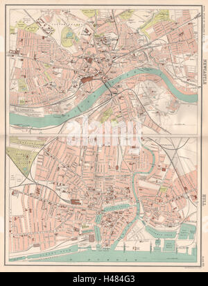 HULL. Vintage town city map plan. Yorkshire 1950 old vintage chart ...