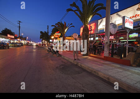 Greece, Zakynthos, Laganas, street Stock Photo - Alamy