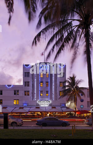 The Beacon Hotel, Ocean Drive, South Beach, Miami Beach, Florida, USA ...