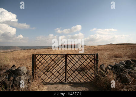 Italy, Sardinia, Pozzomaggiore, field, defensive walls, Nuraghe, Europe ...