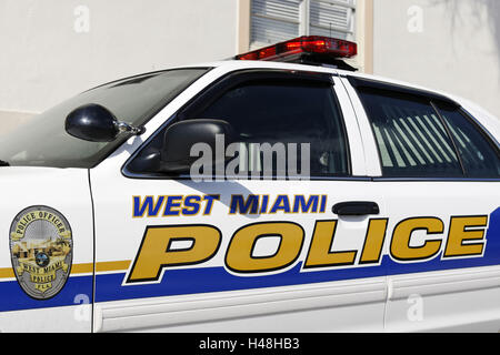 Miami Beach Police car on Ocean Drive in South Beach on Miami Beach ...