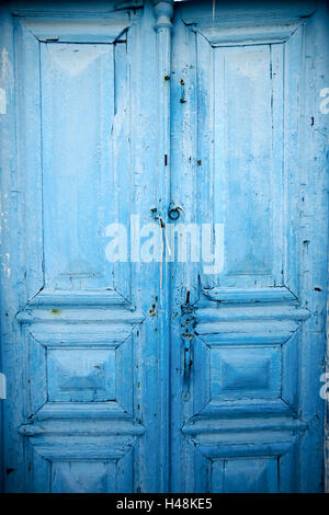 Greece, the Cyclades, Santorini, Emborio, in the Old Town Kastelli ...
