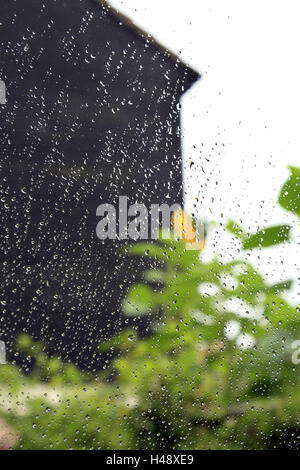 Water drops on glass pane Stock Photo - Alamy