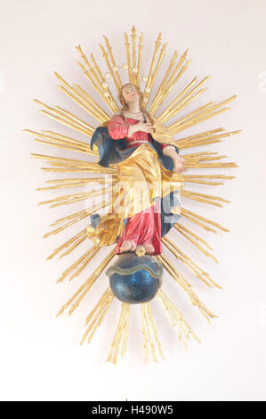 Figure Of Holy Virgin Mary, Mother Of Jesus, With Other Holy Figures ...