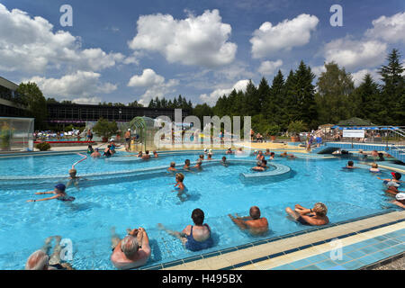 Germany, Lower Bavaria, Therme, swimming pool, visitor, bath Füssing ...