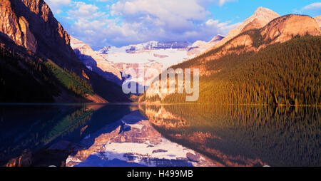 Lake Louise and the Victoria Glacier, Banff National Park ,Alberta ...