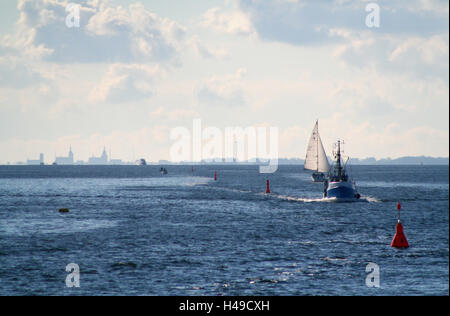The Baltic Sea, ferry passage Hiddensee - Stralsund Stock Photo - Alamy