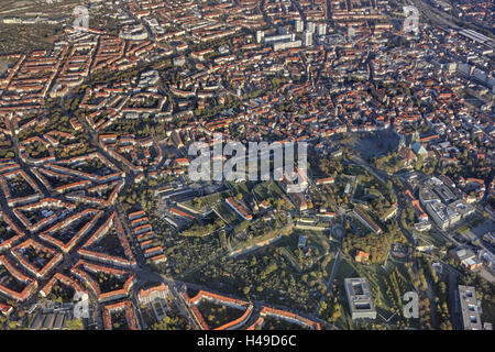 Germany, Thuringia, Erfurt, aerial picture, town, state capital ...