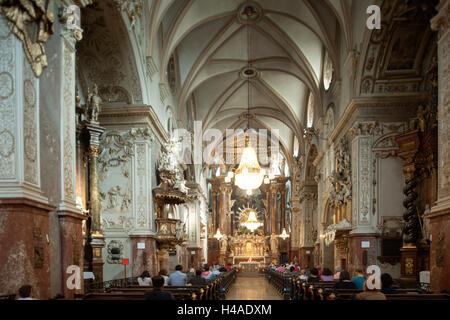 VIENNA, AUSTRIA. The Franciscans church interior, dedicated to St ...