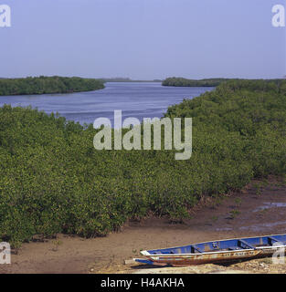 Senegal, Saloum River Delta, Sine Saloum area, Biosphere Reserve Stock ...